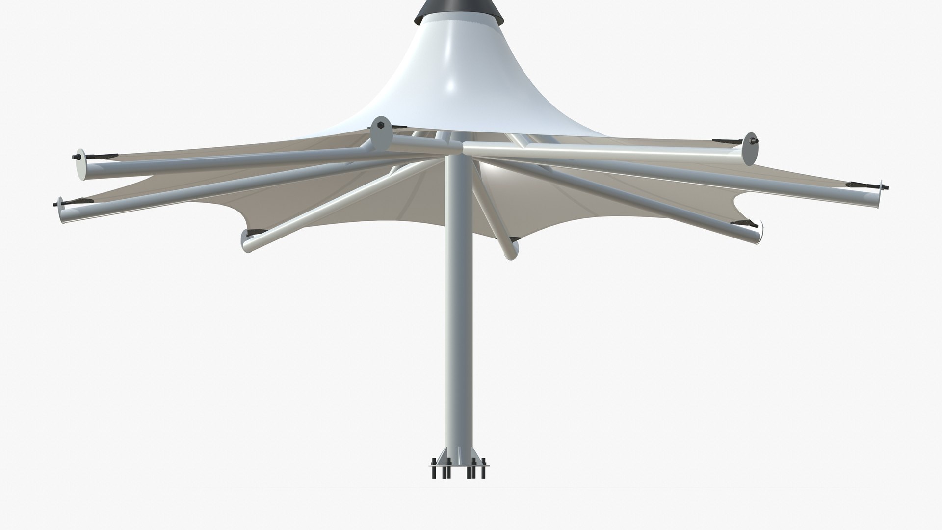 3D Tensile Shade Structures - TurboSquid 1827403