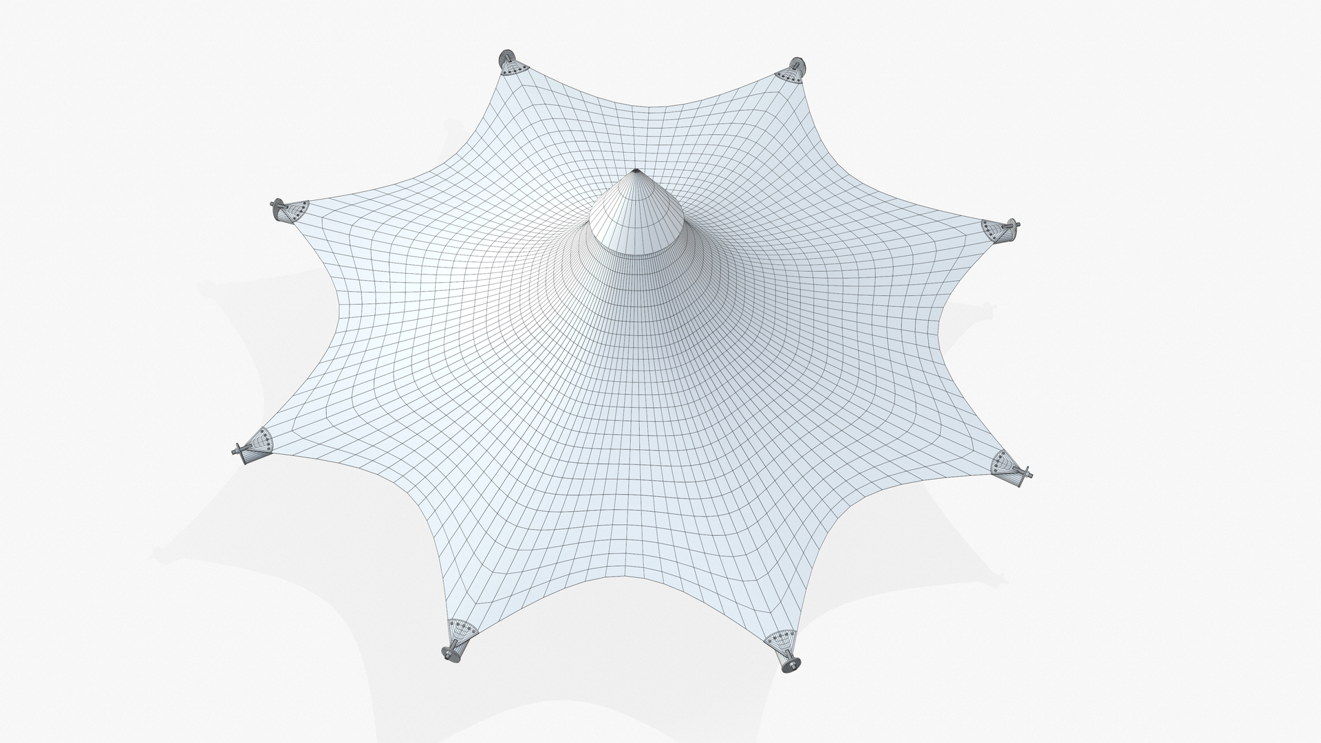 3D Tensile Shade Structures - TurboSquid 1827403