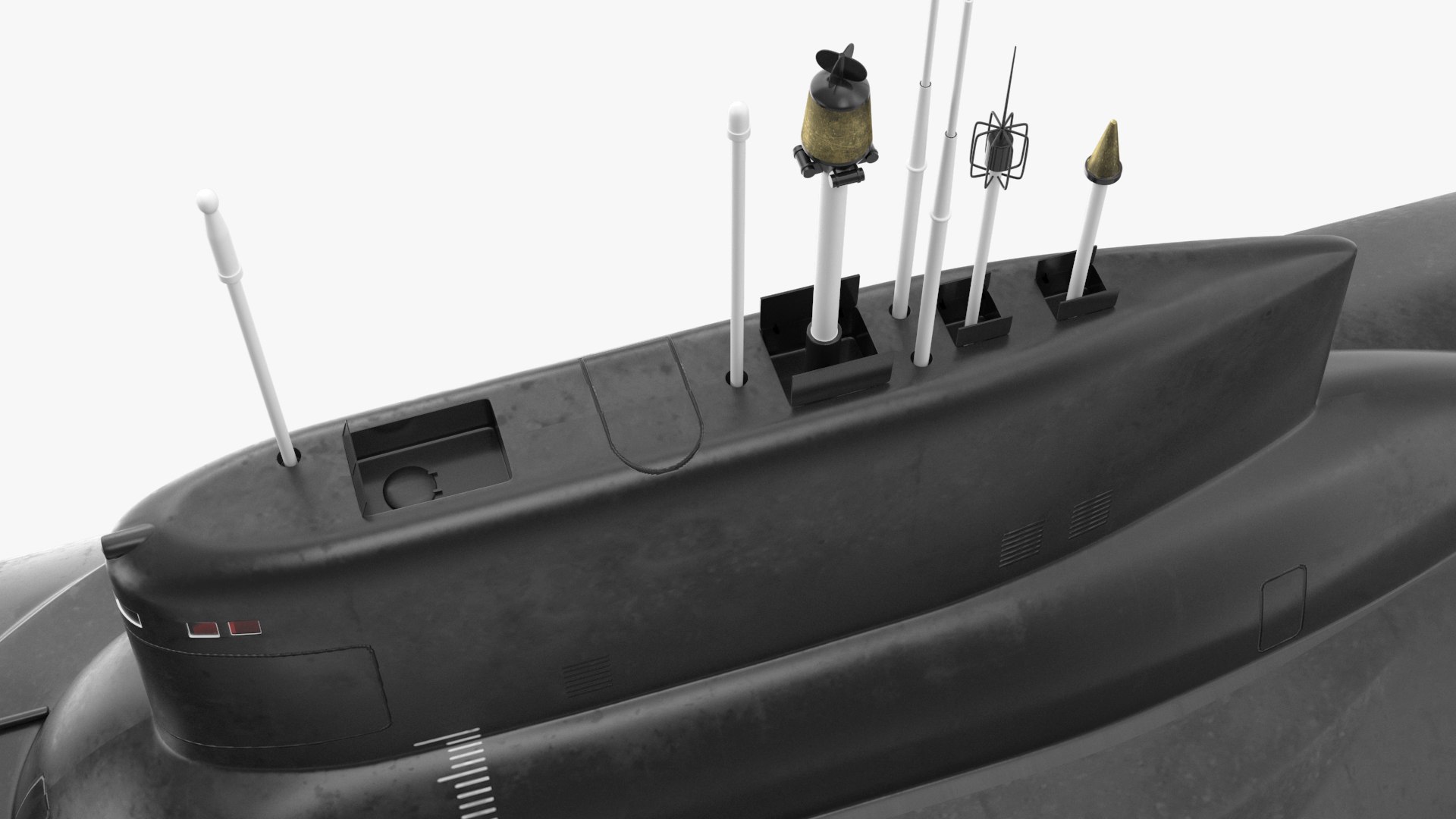 Russian Typhoon Class Submarine Model - TurboSquid 2027785