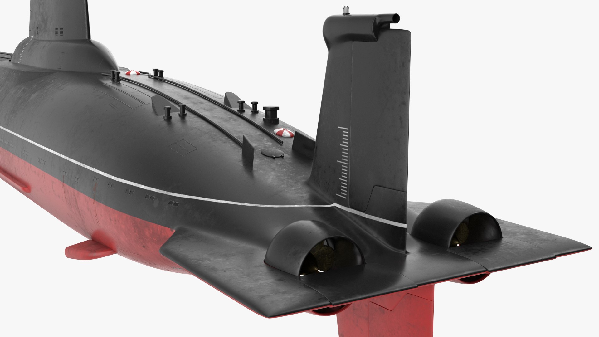 Russian Typhoon Class Submarine Model - TurboSquid 2027785