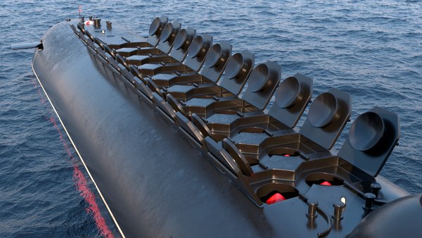 ロシアのタイフーン級潜水艦3Dモデル - TurboSquid 2027785