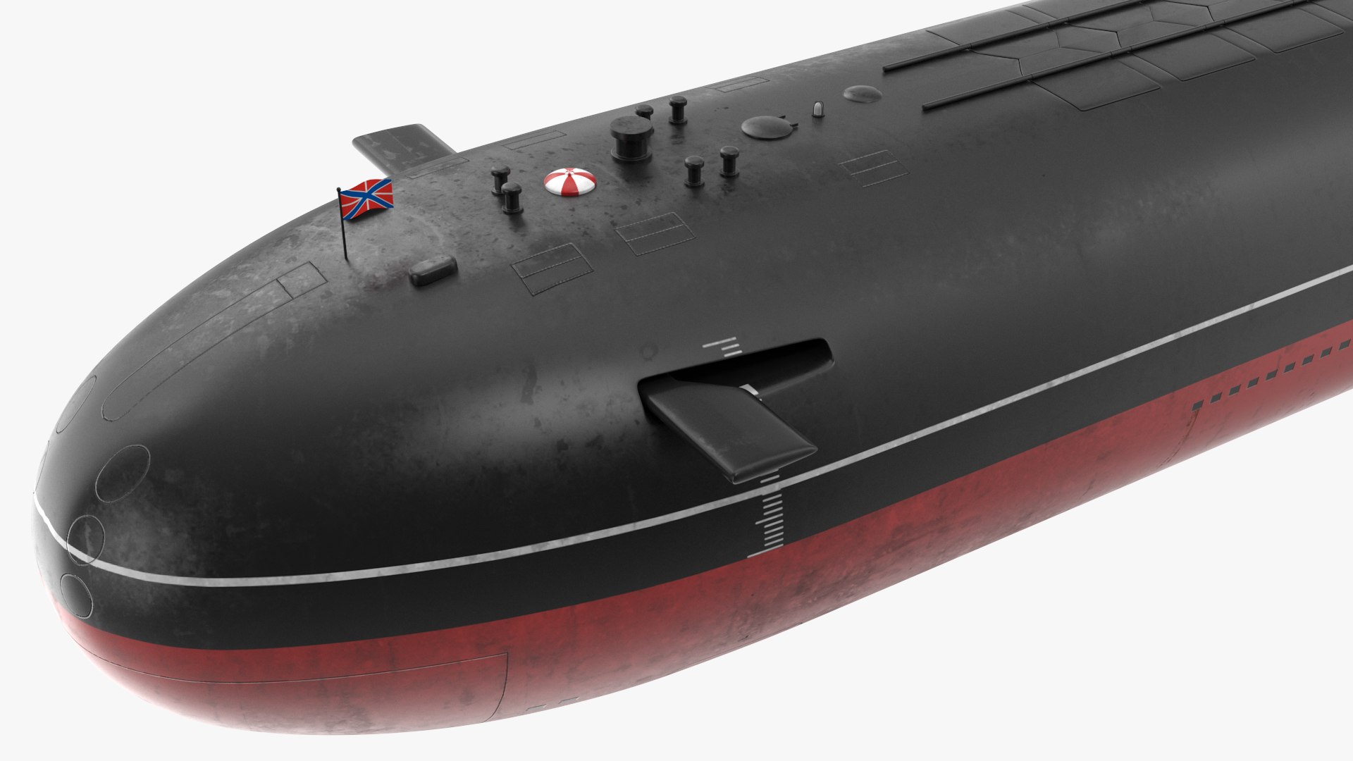 Russian Typhoon Class Submarine Model - TurboSquid 2027785