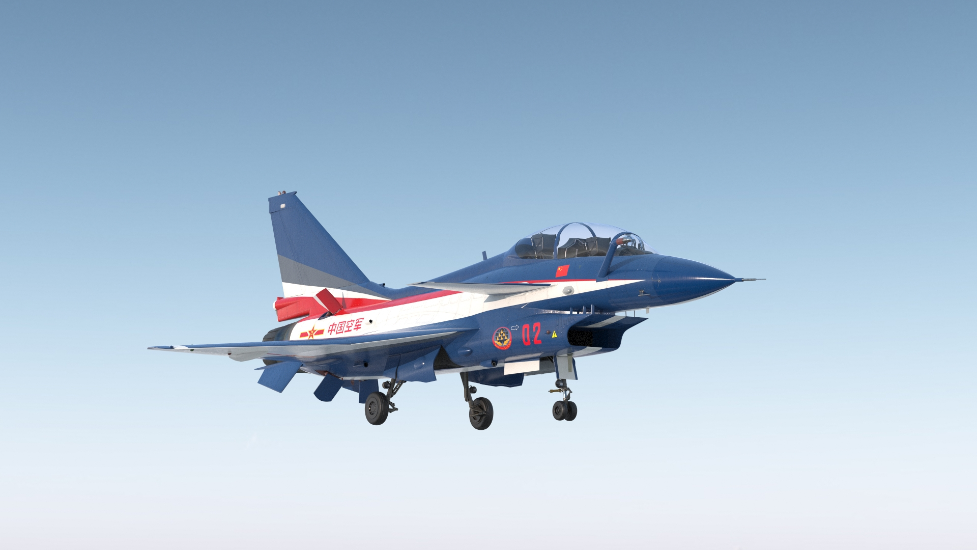 3D Chengdu J10 S Aerobatic Team Tandem Seated Jet - TurboSquid 1744188