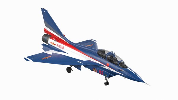 3D Chengdu J10 S Aerobatic Team Tandem Seated Jet - TurboSquid 1744188