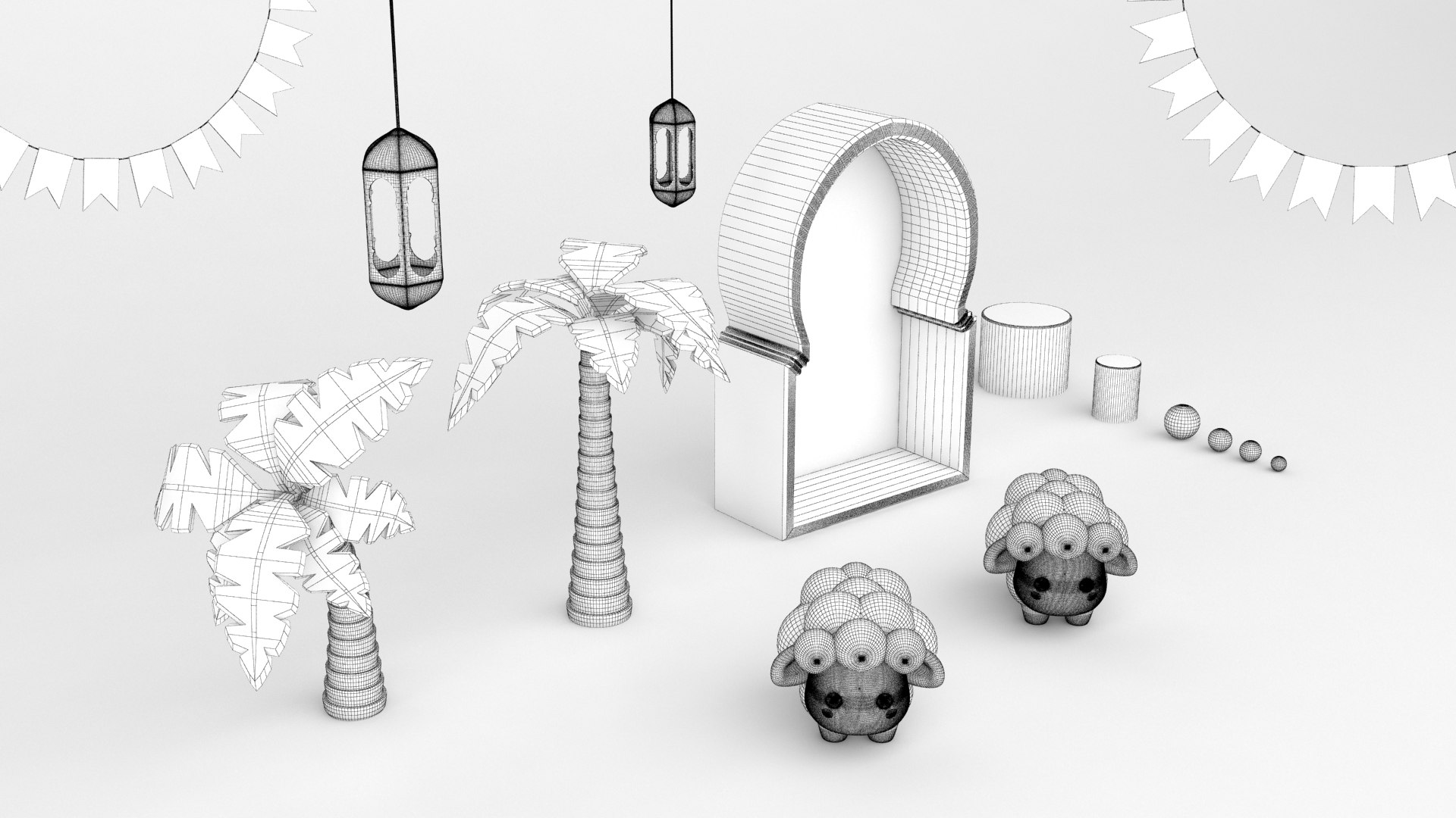 3D Adha Set Model - TurboSquid 1790229