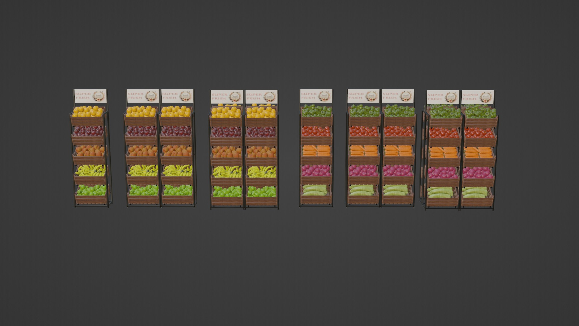 Food STANDS 3D Model - TurboSquid 2124508