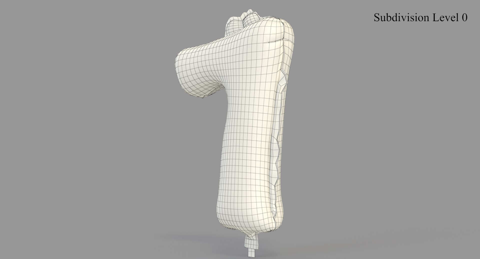 Balloon Number Seven 3D Model - TurboSquid 1318097