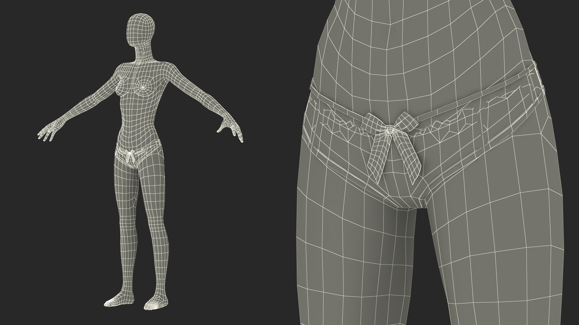 3D Lace String Thong On Dummy - TurboSquid 2382447