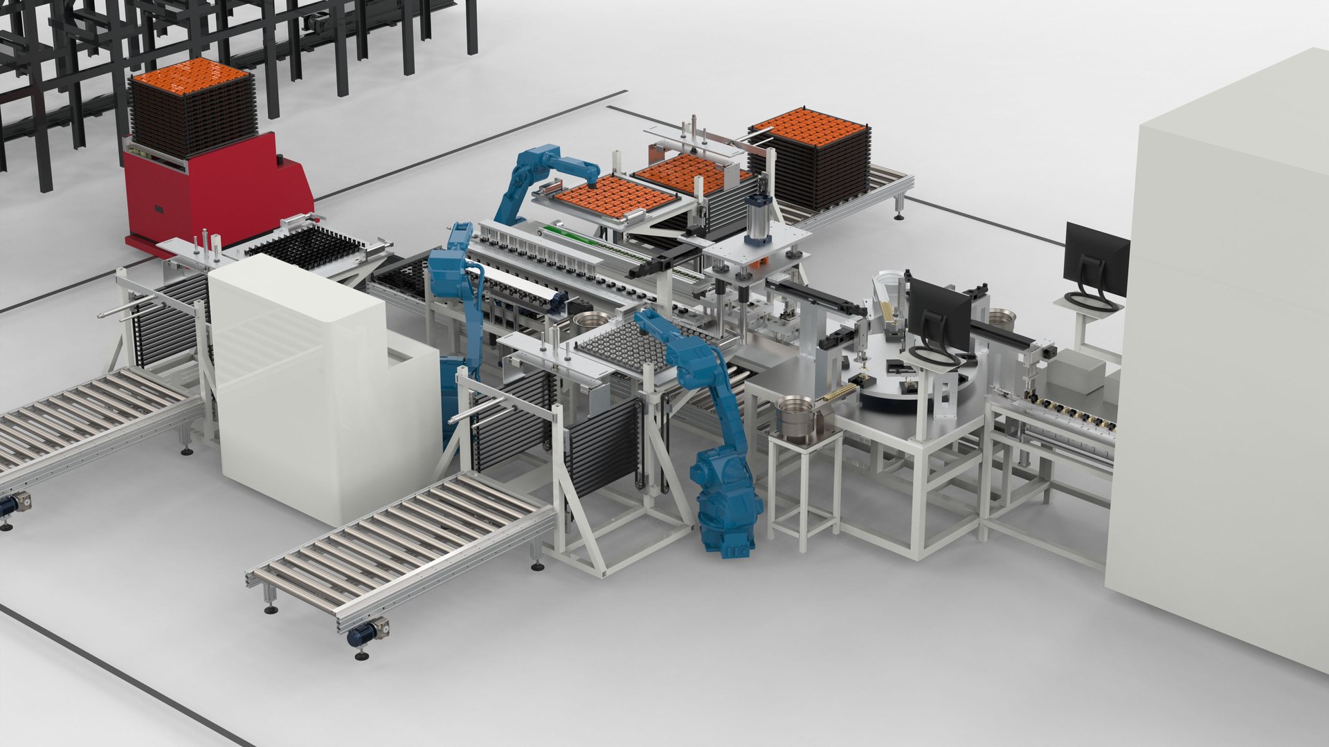 Automatic Midea Microwave Oven Motor Production Line 3D - TurboSquid ...