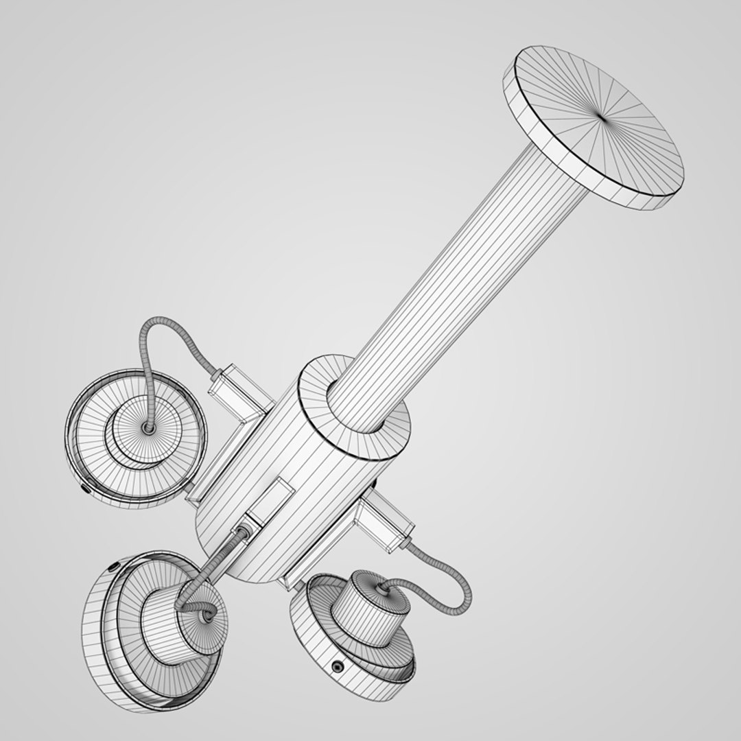 3d model halogen lamp set 35