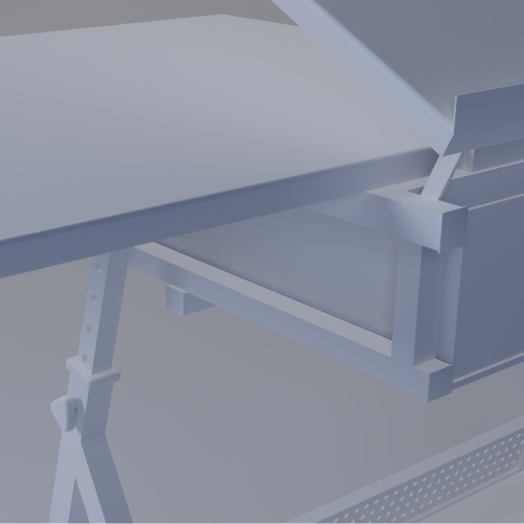 Realistic Drafting Table 3D Model - TurboSquid 2096838