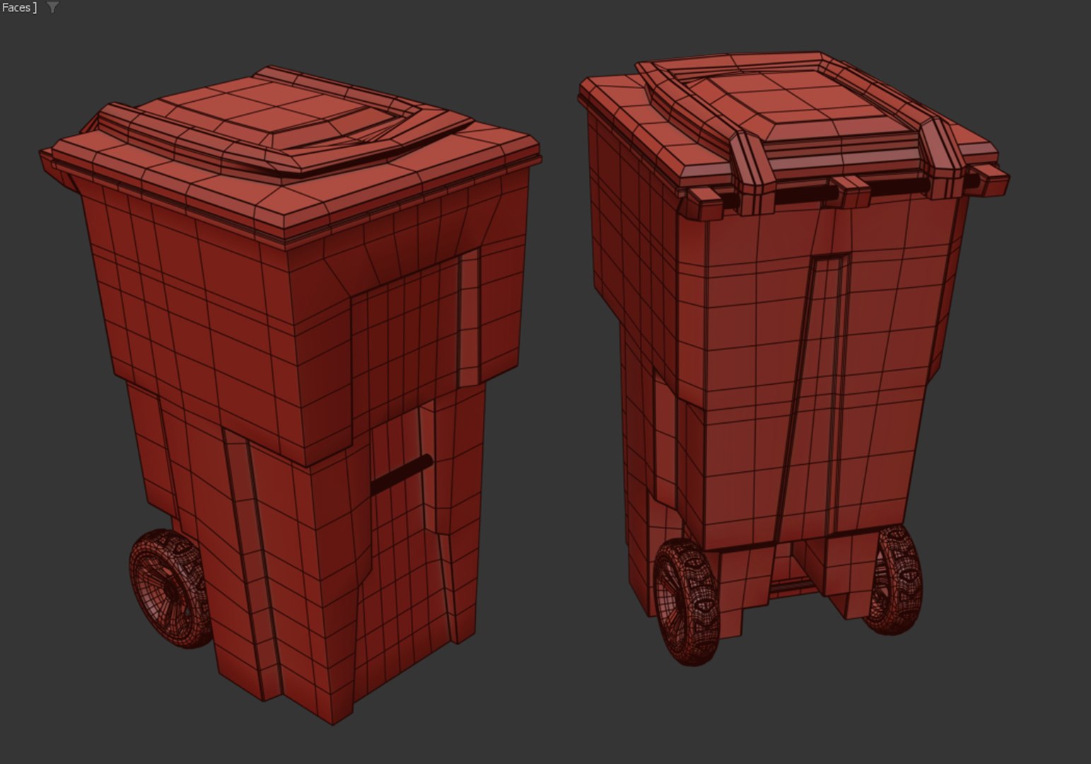 3D 3 trash bins model - TurboSquid 2146580