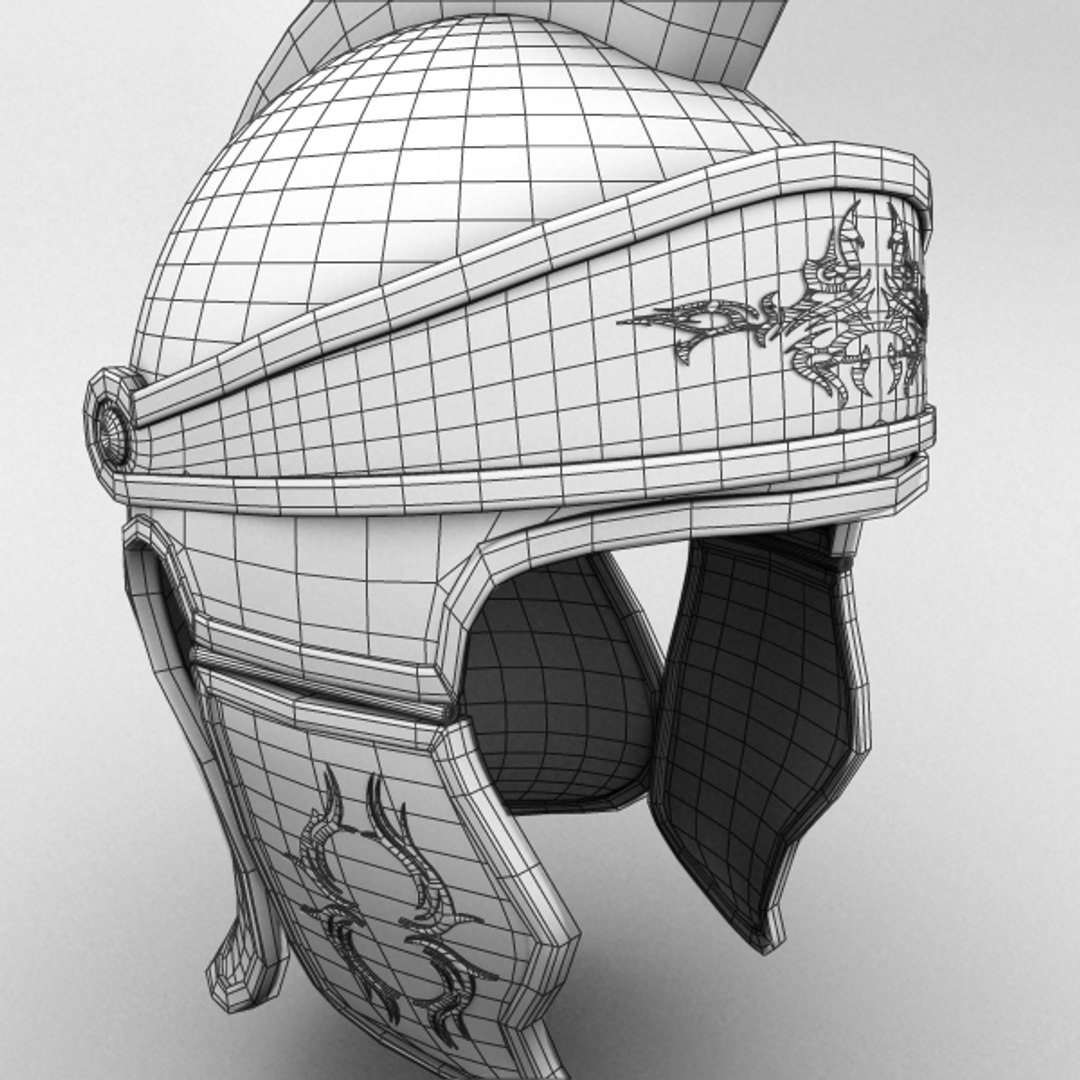 3d roman helmet model