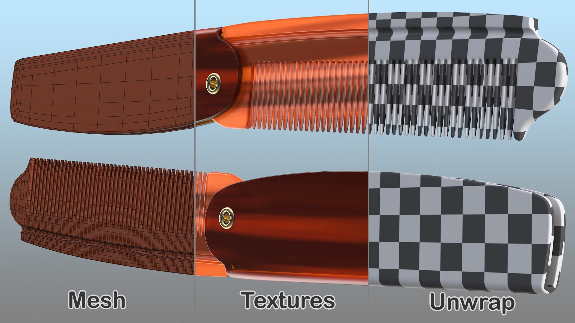 Combs Collection 2 3D Model - TurboSquid 2122508