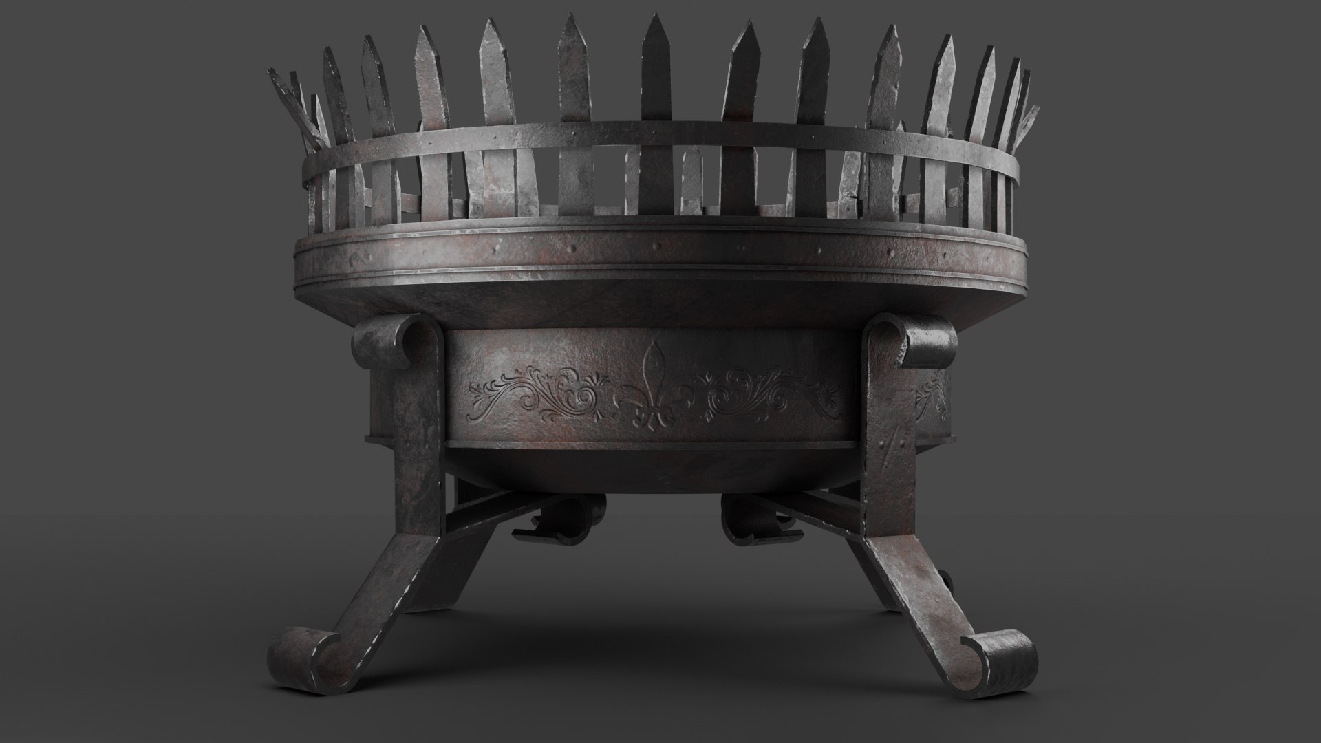 Steel Brazier 3D Model - TurboSquid 1466686