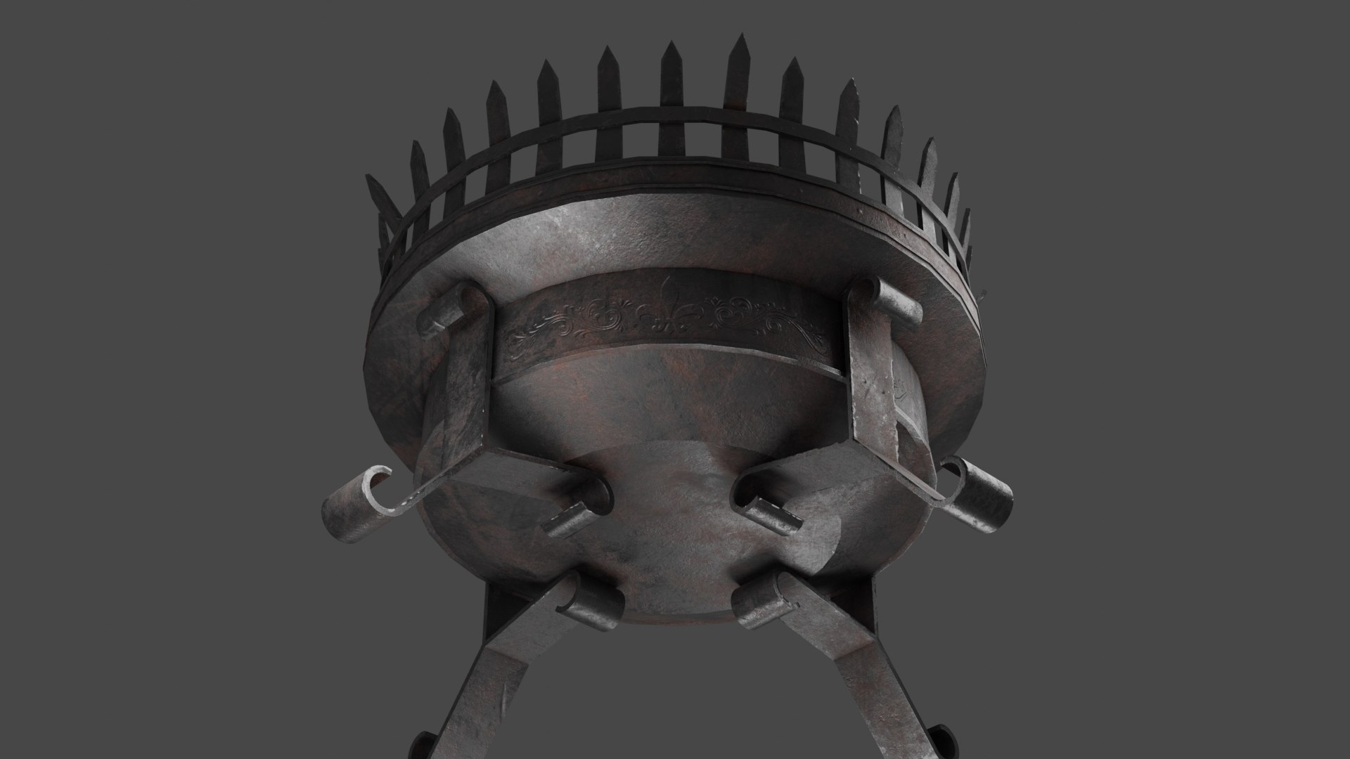 Steel Brazier 3D Model - TurboSquid 1466686
