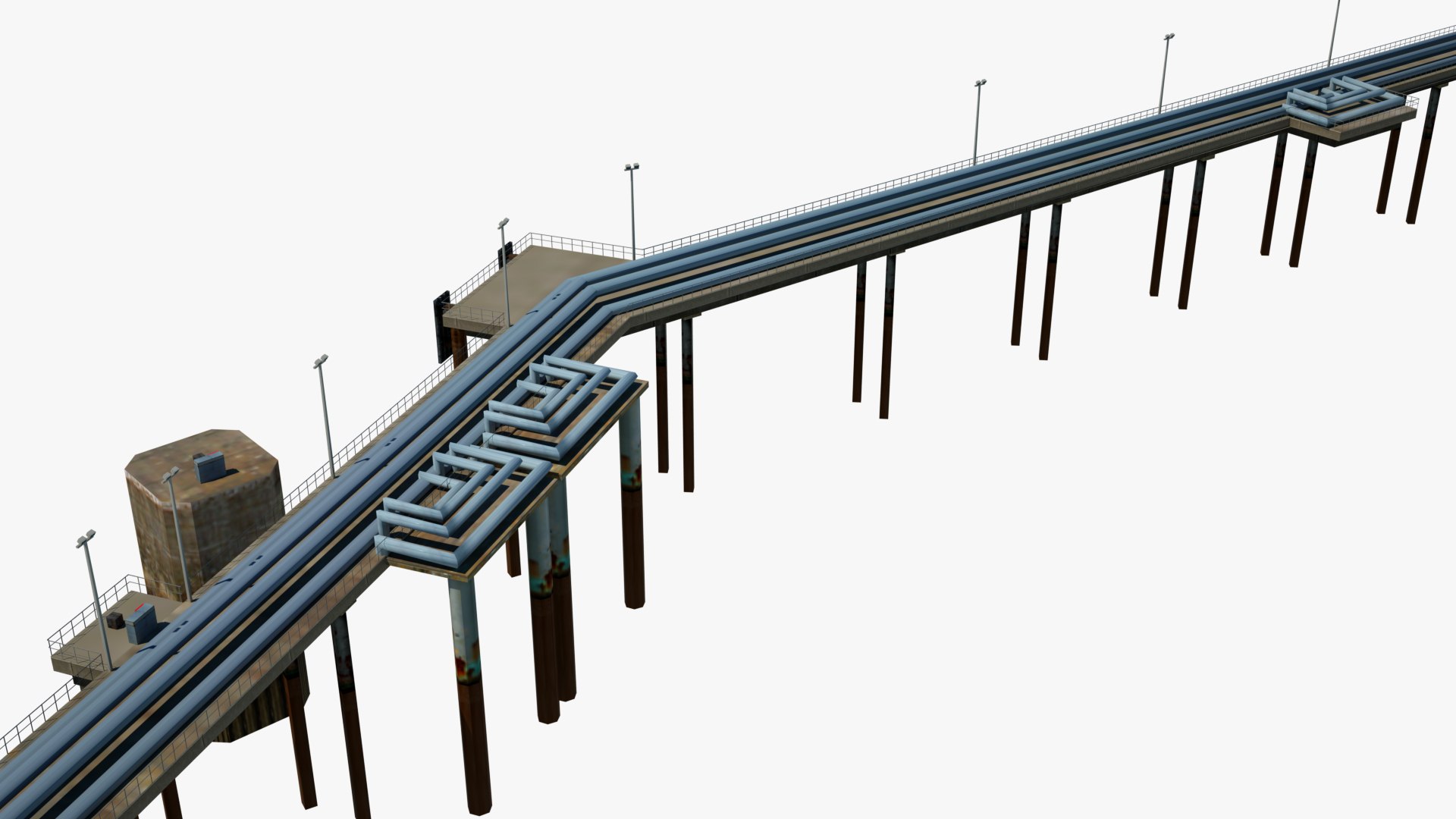 Marine Oil Terminal 3D Model - TurboSquid 1234827