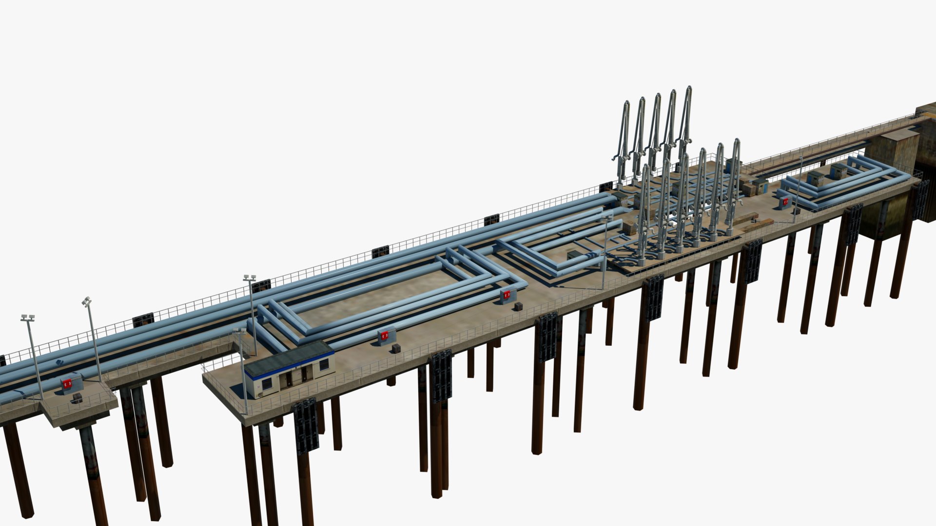 Marine Oil Terminal 3D Model - TurboSquid 1234827
