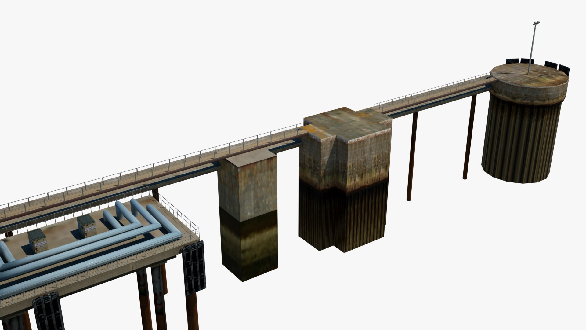 Marine Oil Terminal 3D Model - TurboSquid 1234827