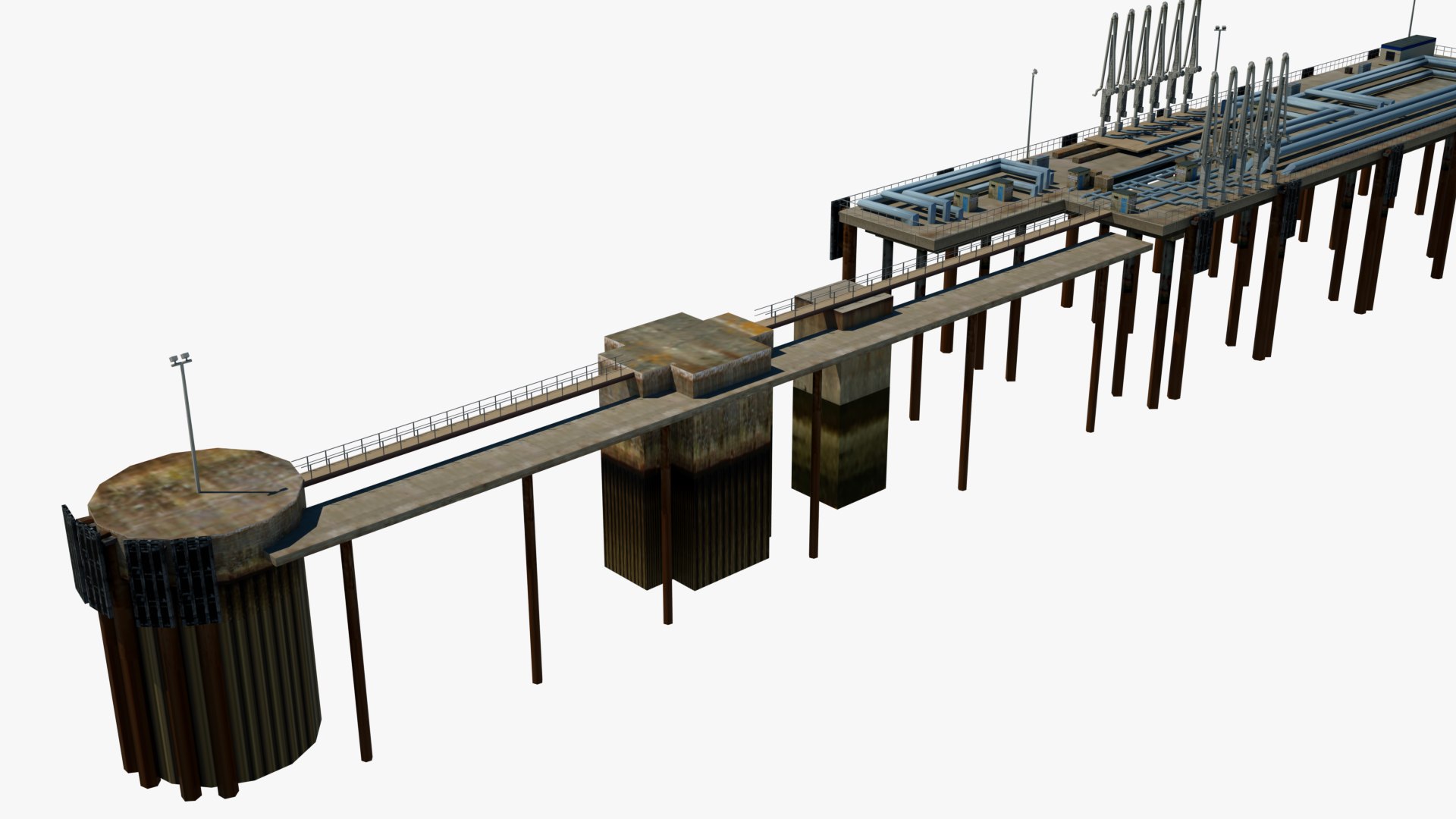 Marine Oil Terminal 3D Model - TurboSquid 1234827