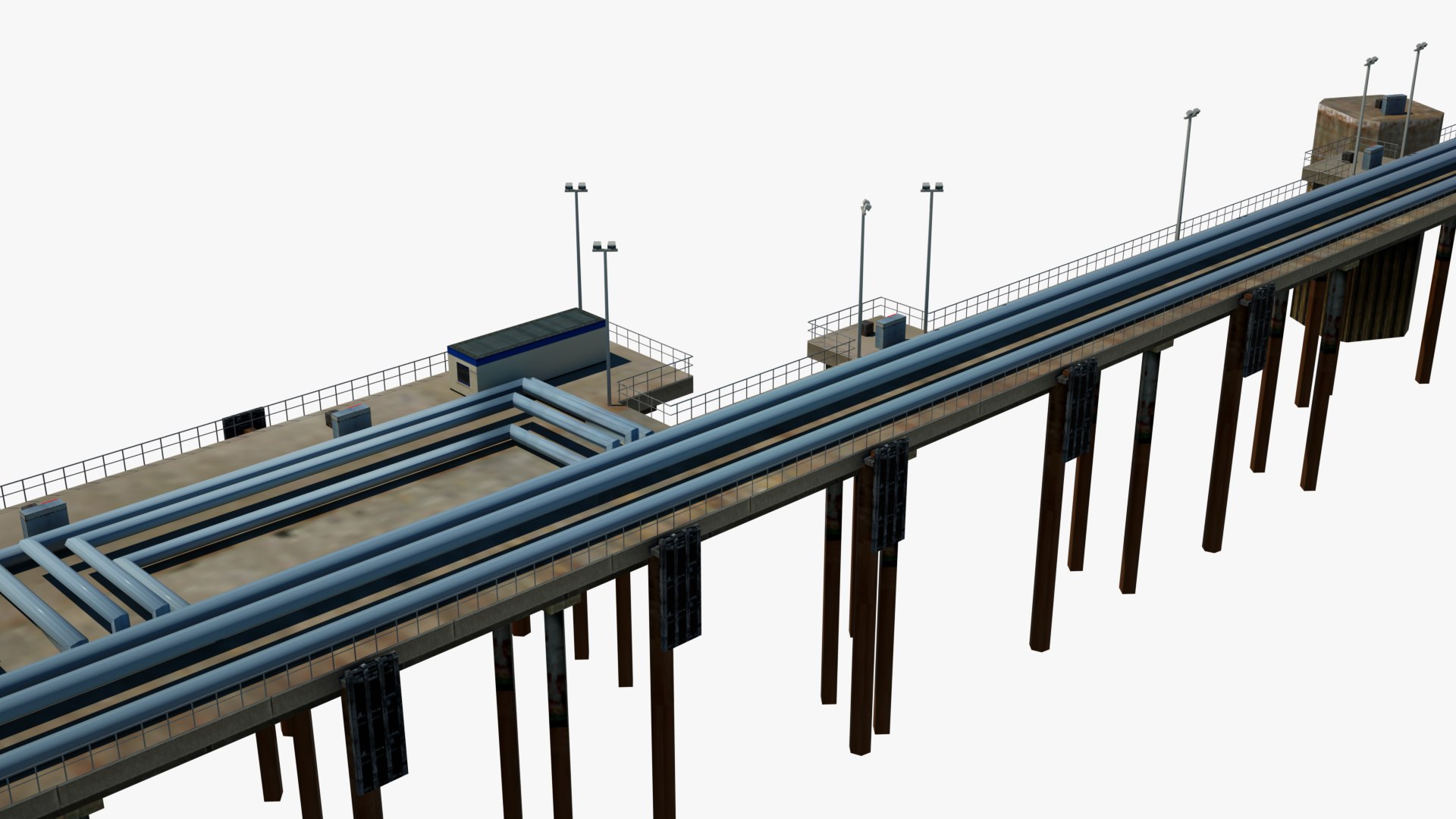 Marine Oil Terminal 3D Model - TurboSquid 1234827