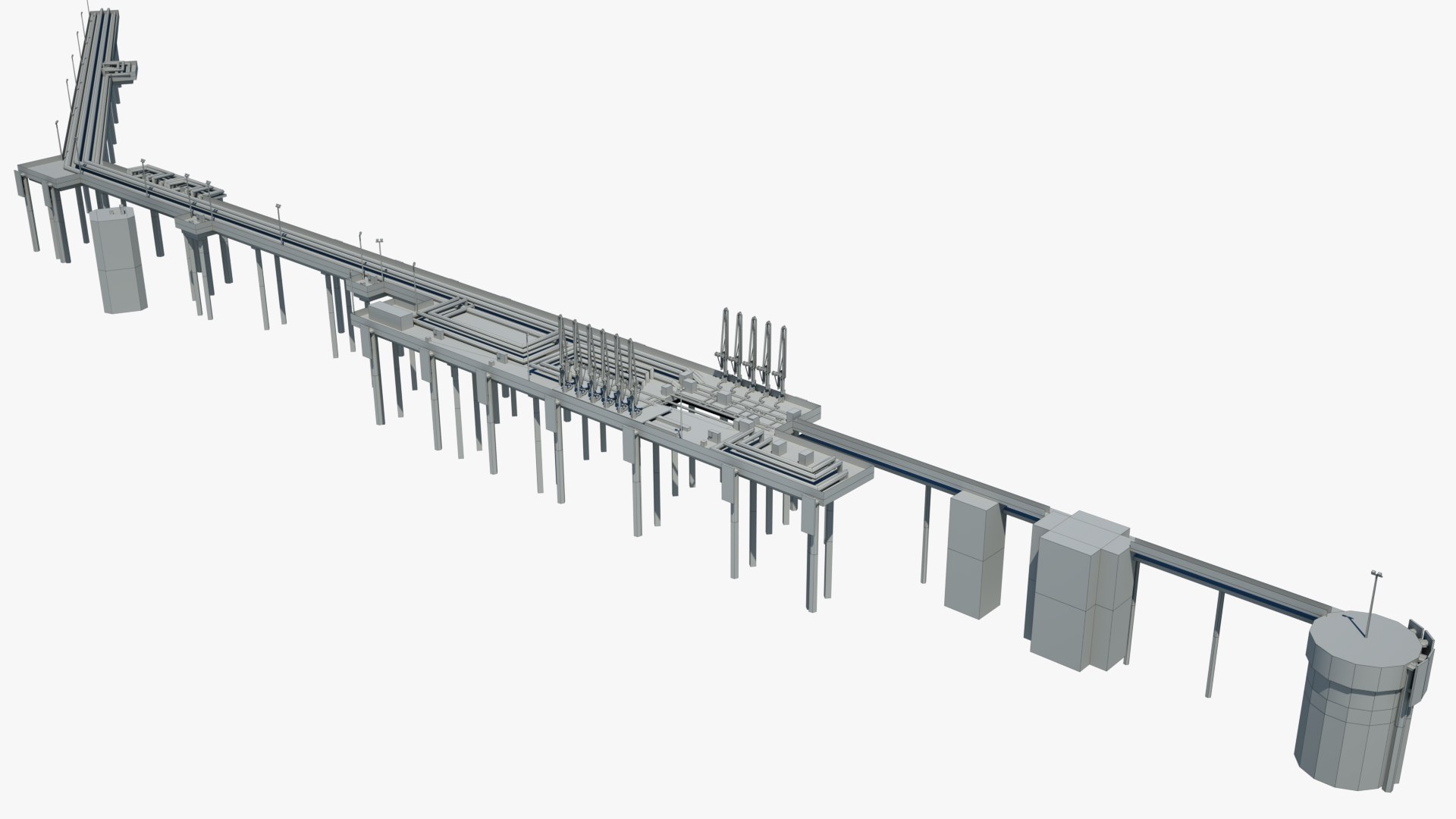Marine oil terminal 3D model - TurboSquid 1234827