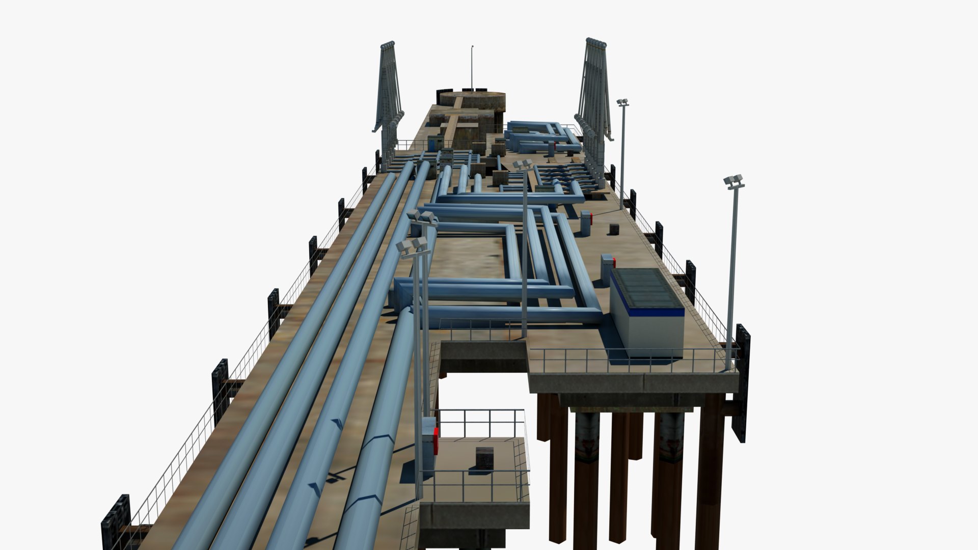 Marine Oil Terminal 3D Model - TurboSquid 1234827