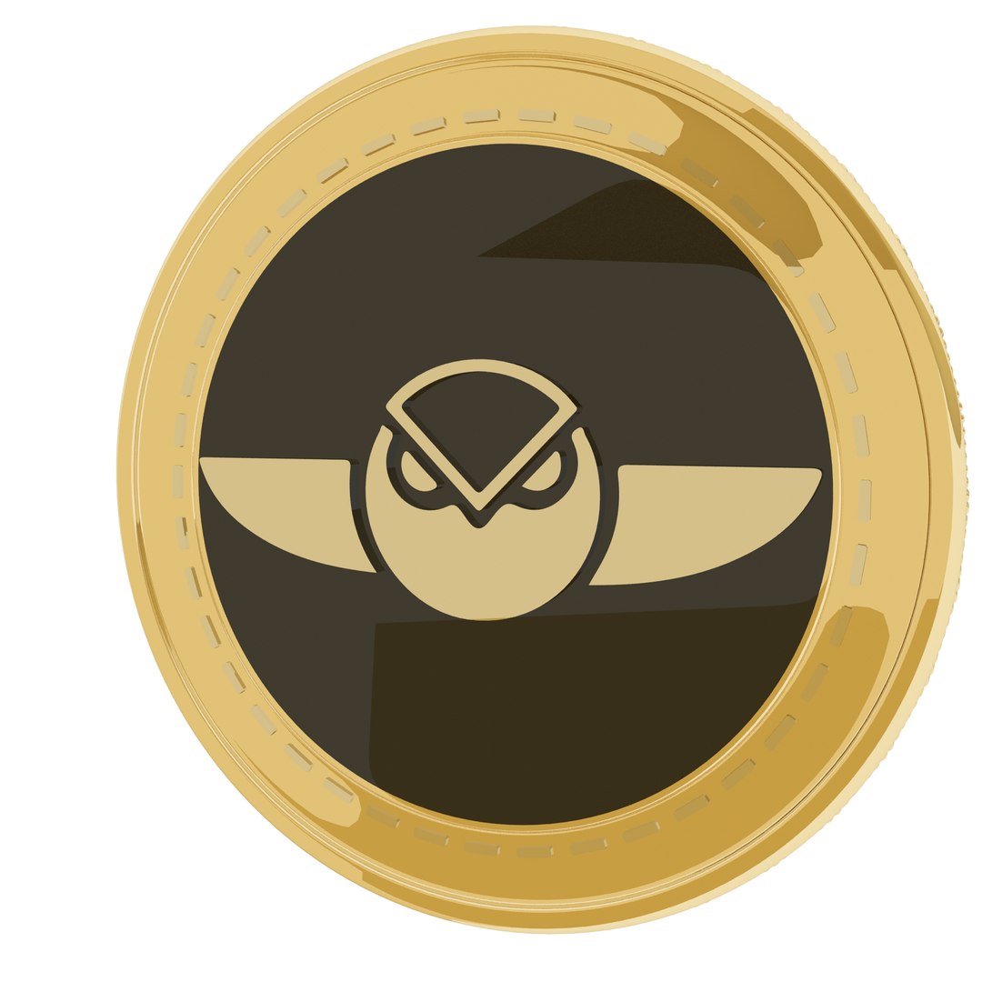 Gnosis Cryptocurrency Gold Coin model - TurboSquid 1856650