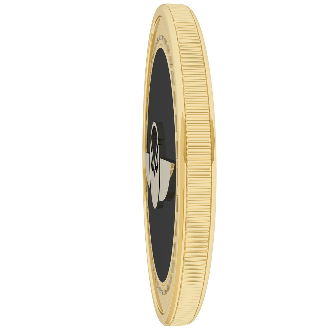 Gnosis Cryptocurrency Gold Coin Model - TurboSquid 1856650