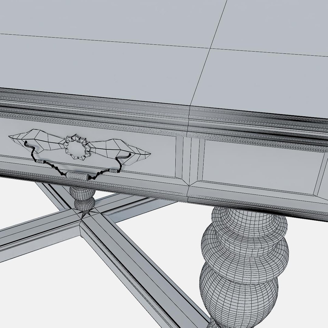Table Living Antique 01 Model
