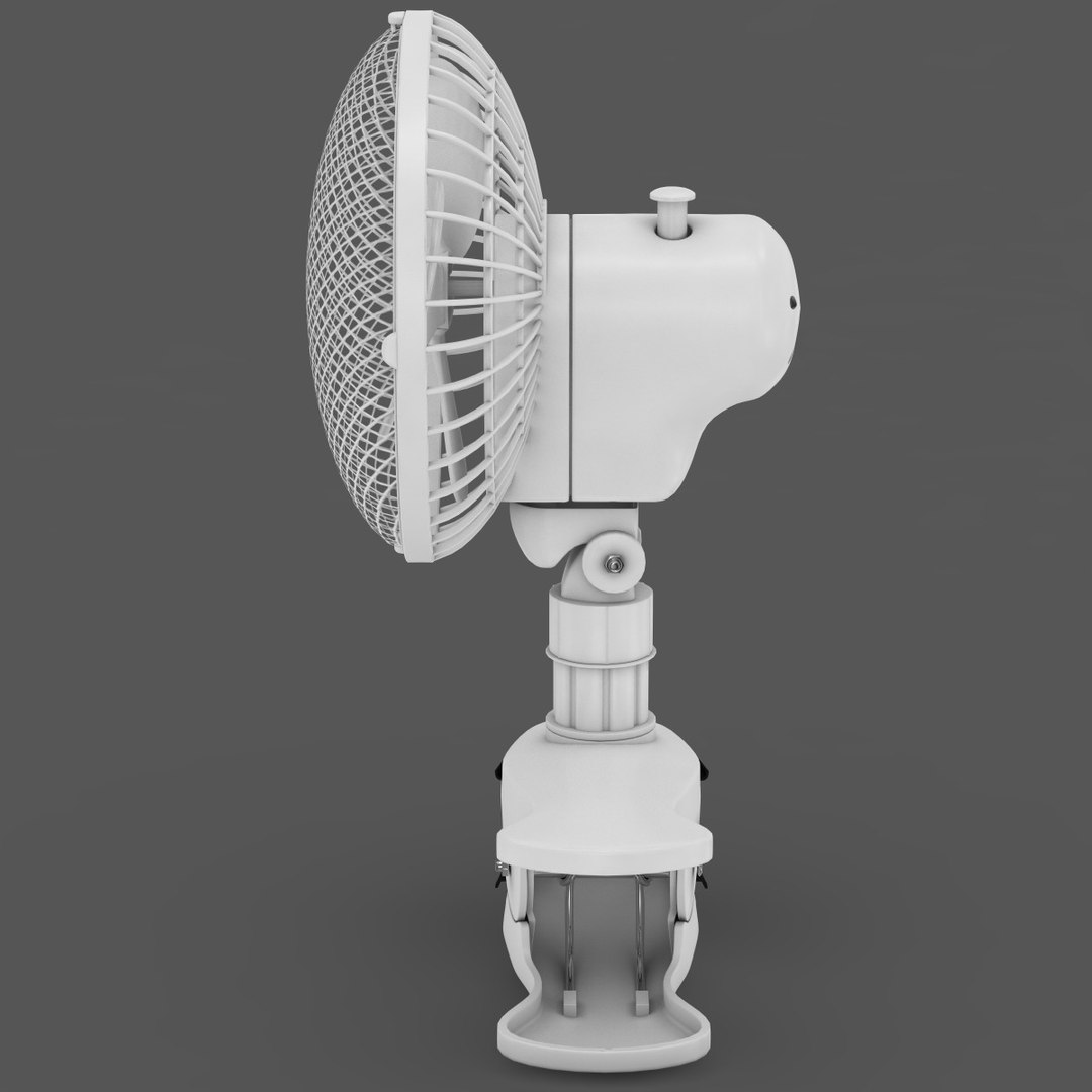 3d Desk Fan Model