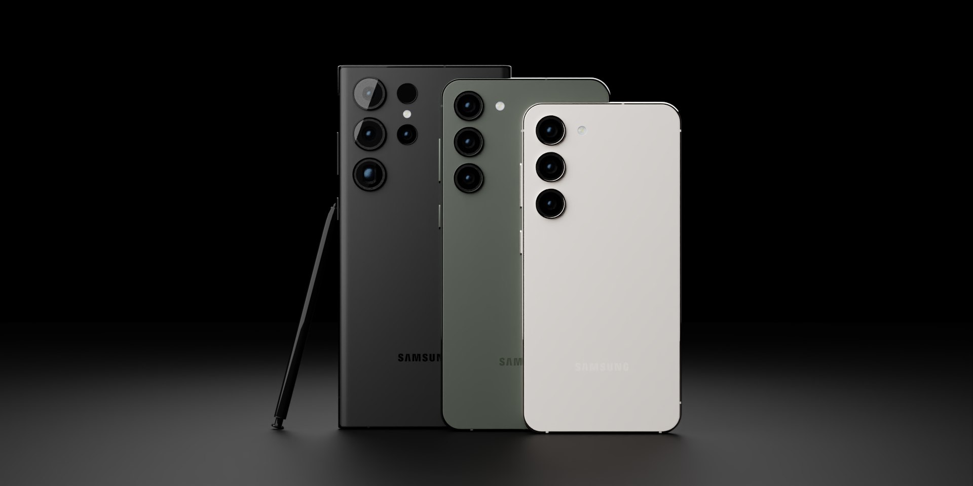 3D Model Samsung Galaxy S23 All Models In Official Design - TurboSquid ...