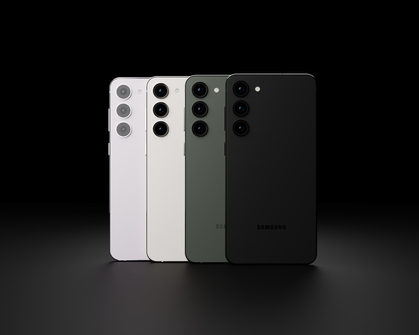 3D Model Samsung Galaxy S23 All Models In Official Design - TurboSquid ...