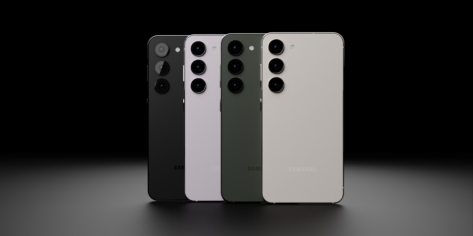 3D Model Samsung Galaxy S23 All Models In Official Design - TurboSquid ...