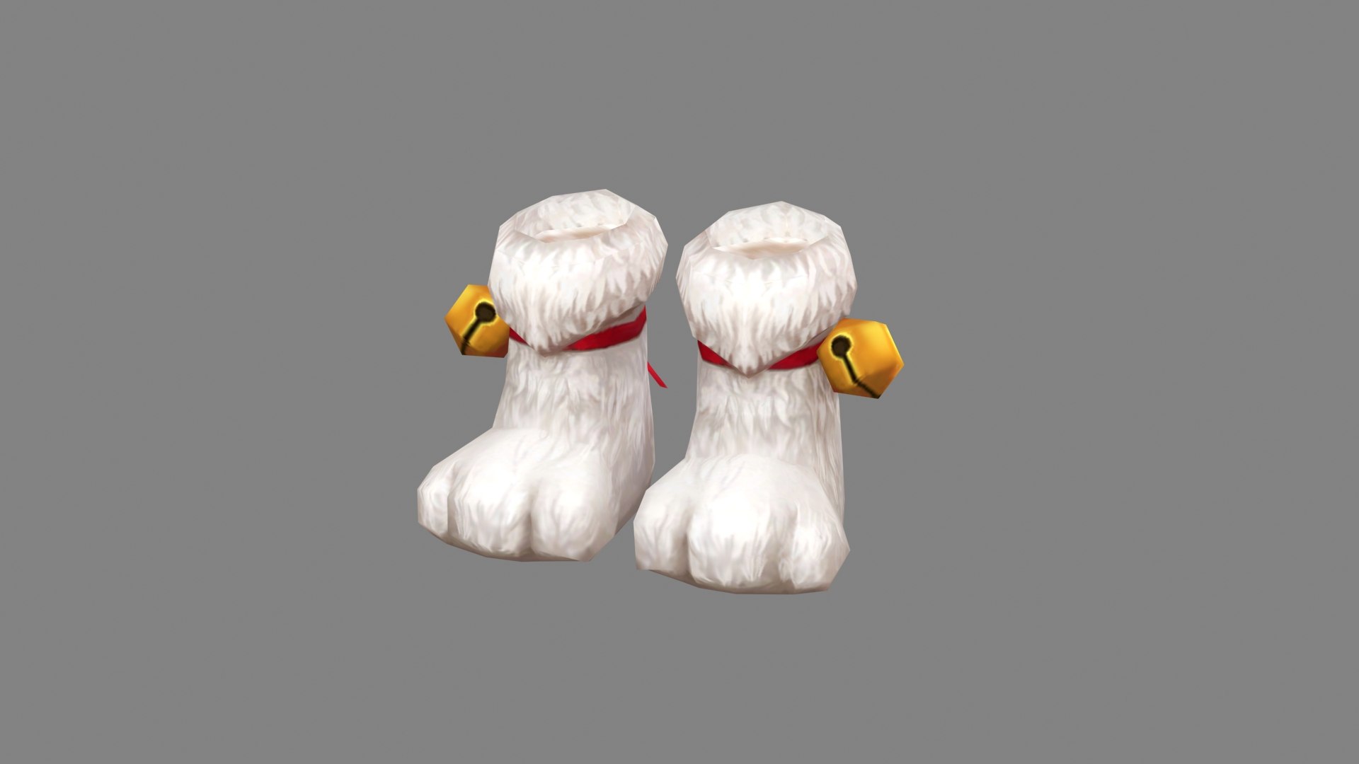 Cartoon Cat Foot Shoes 3D Model - TurboSquid 2107083