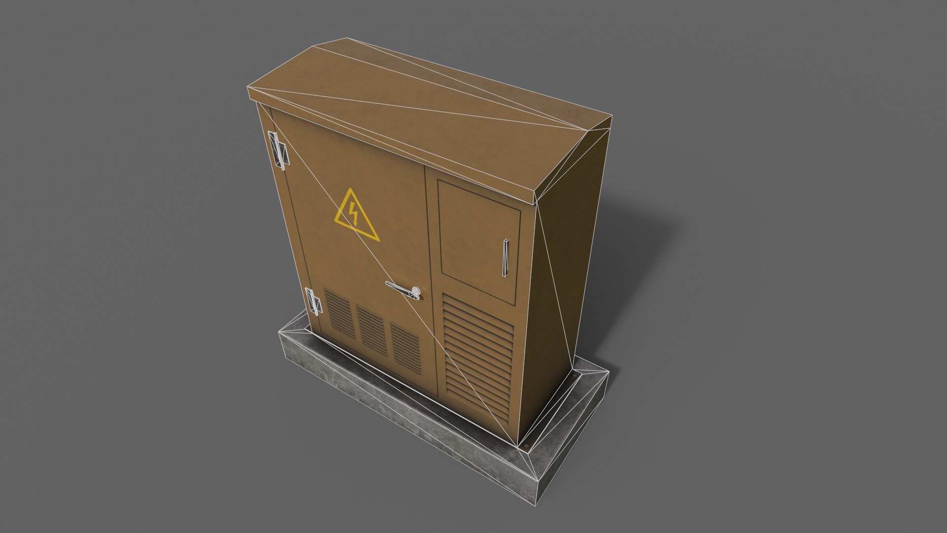 3D PBR Electric Box Brown - TurboSquid 1753825