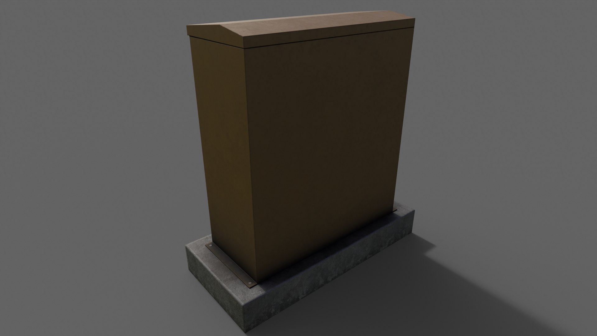 3D PBR Electric Box Brown - TurboSquid 1753825