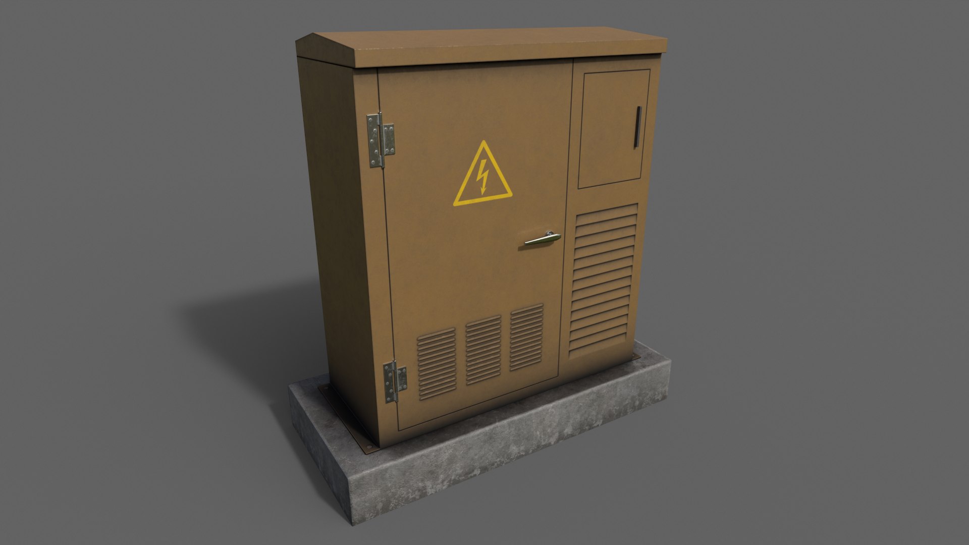 3D PBR Electric Box Brown - TurboSquid 1753825
