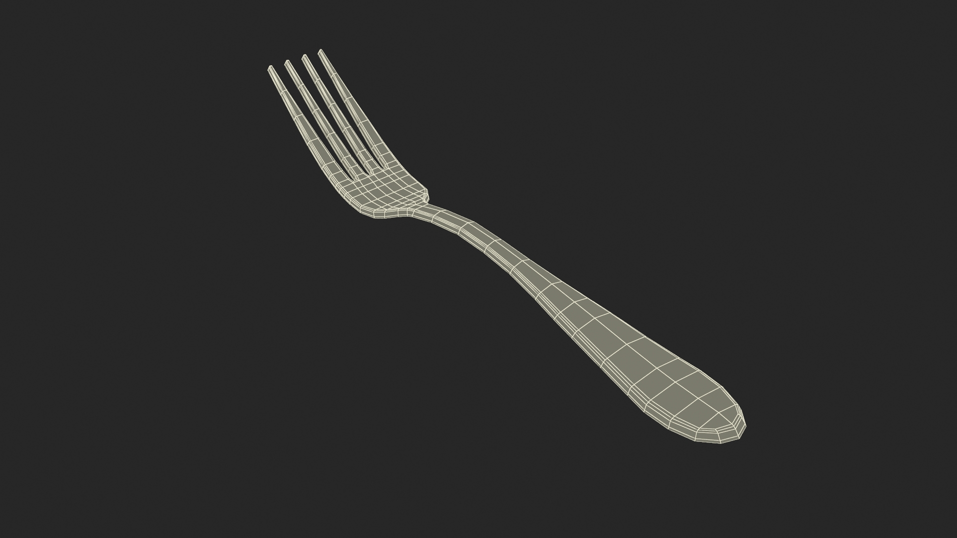 Golden Fork 3D Model - TurboSquid 2040354