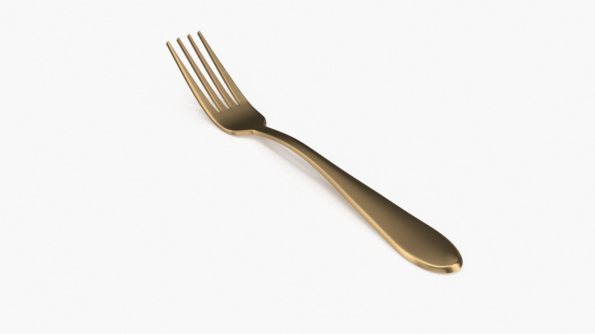 Golden Fork 3D Model - TurboSquid 2040354