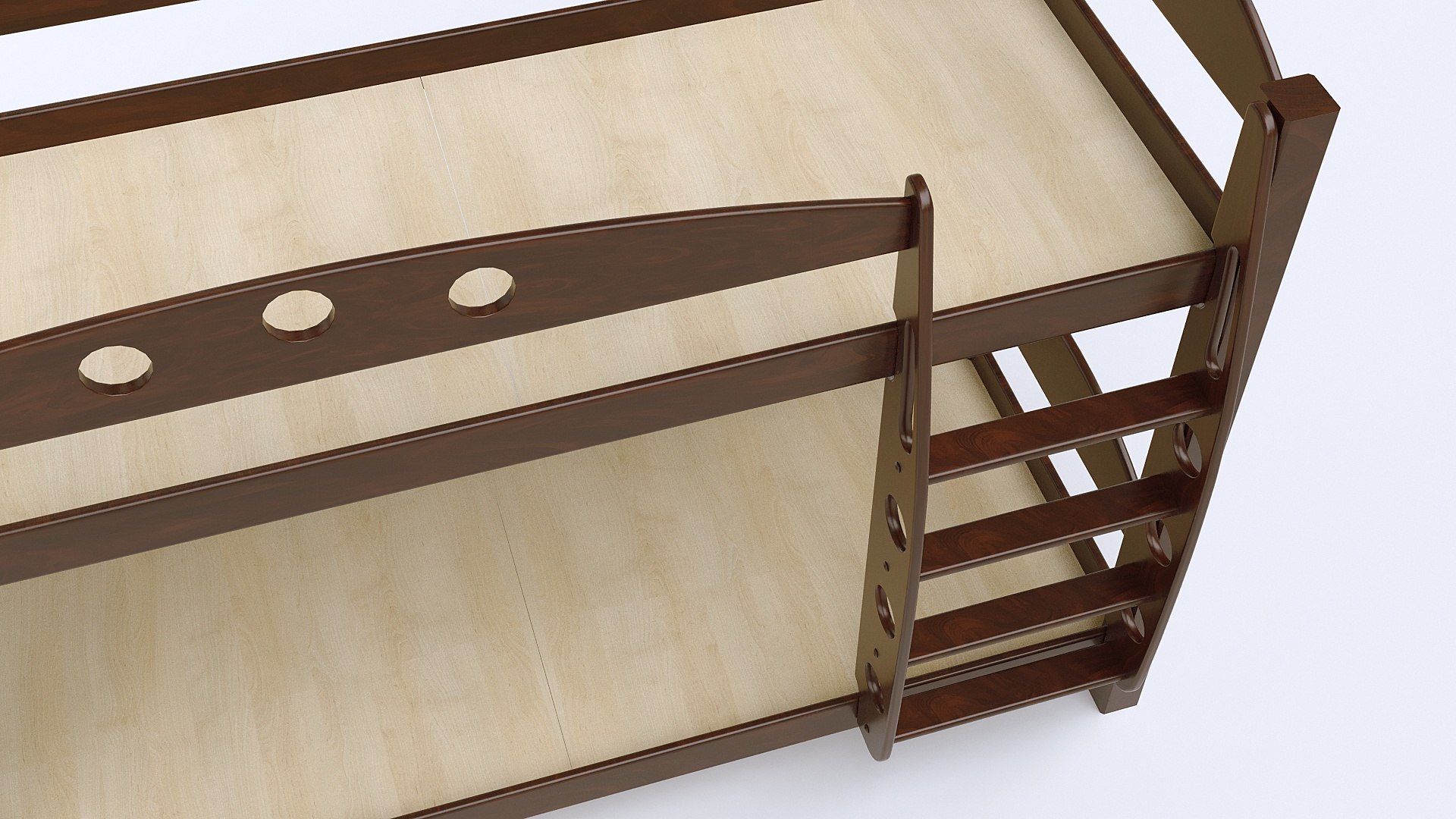 Two-level Bed 3D - TurboSquid 1973942