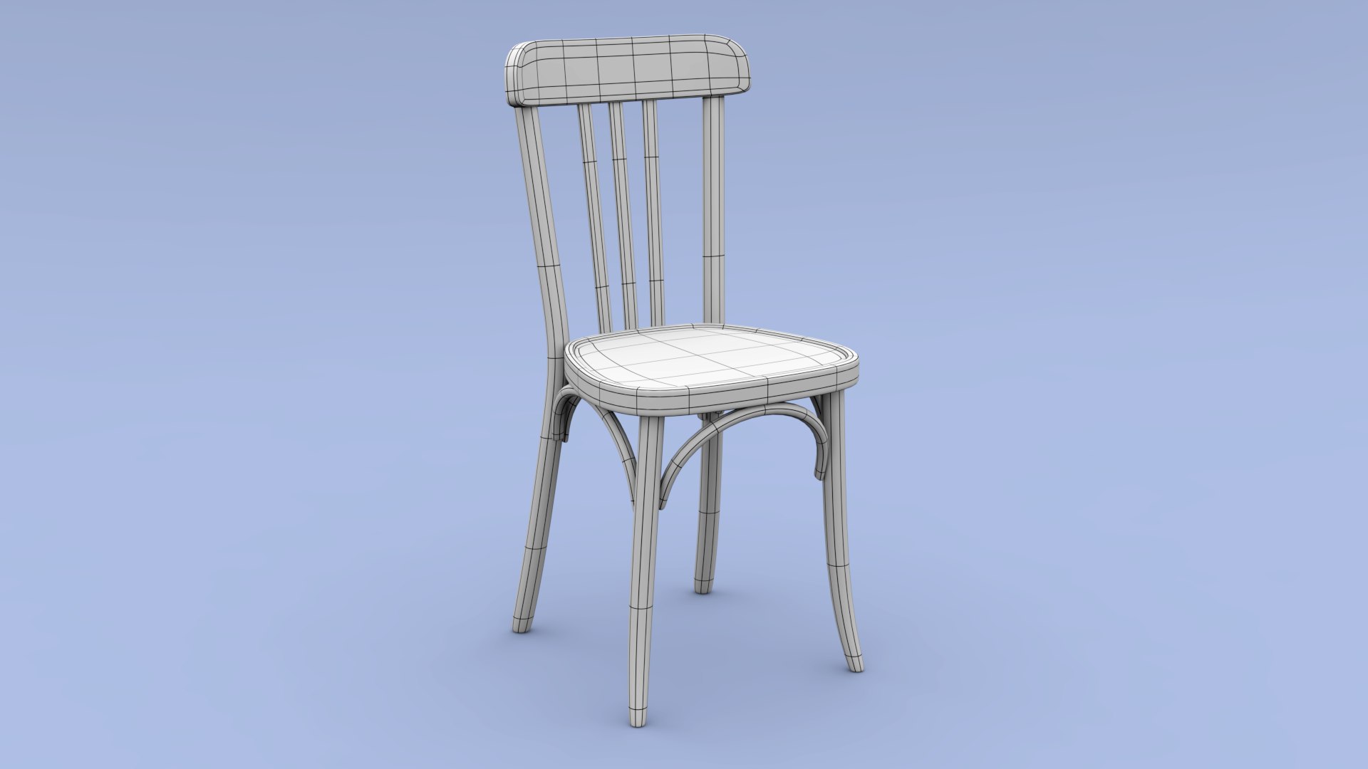 Old Bistrot Chair 3D Model - TurboSquid 1534094