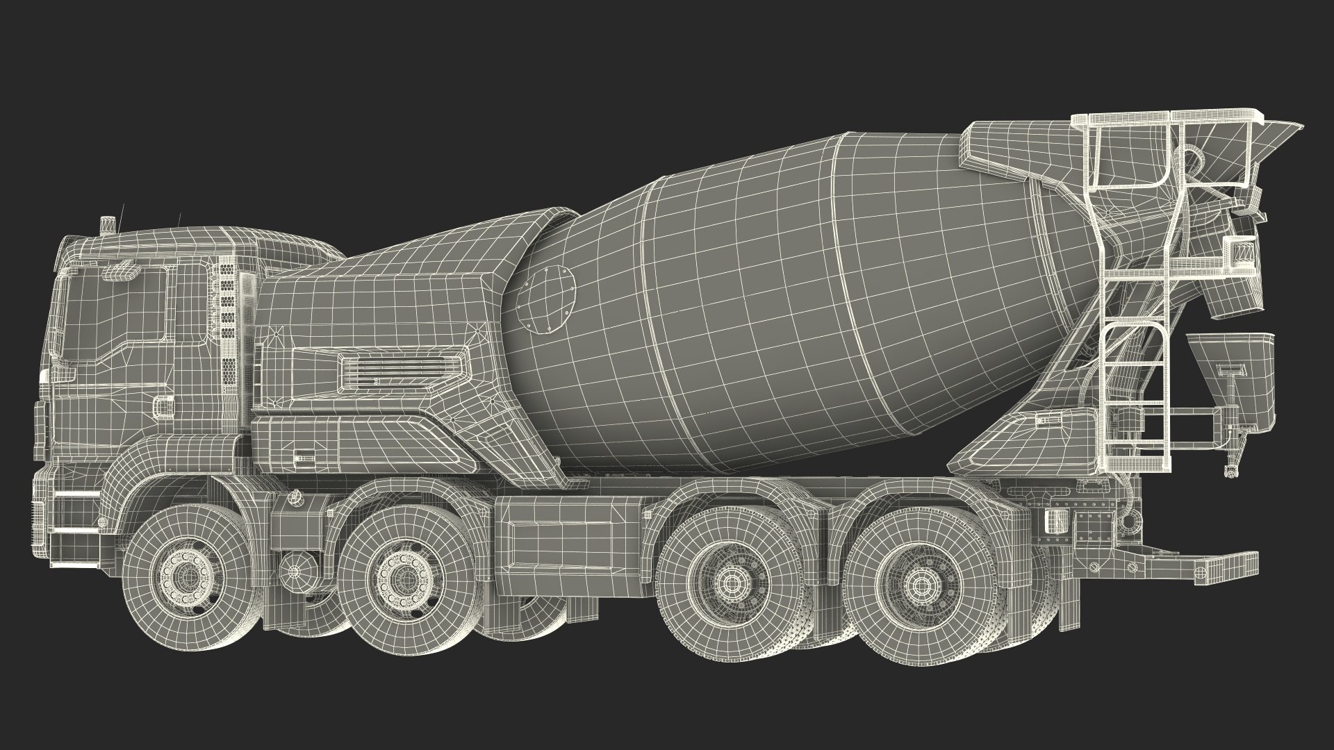 Dirt Electric Hybrid Mixer Simple Interior 3D Model - TurboSquid 2136235