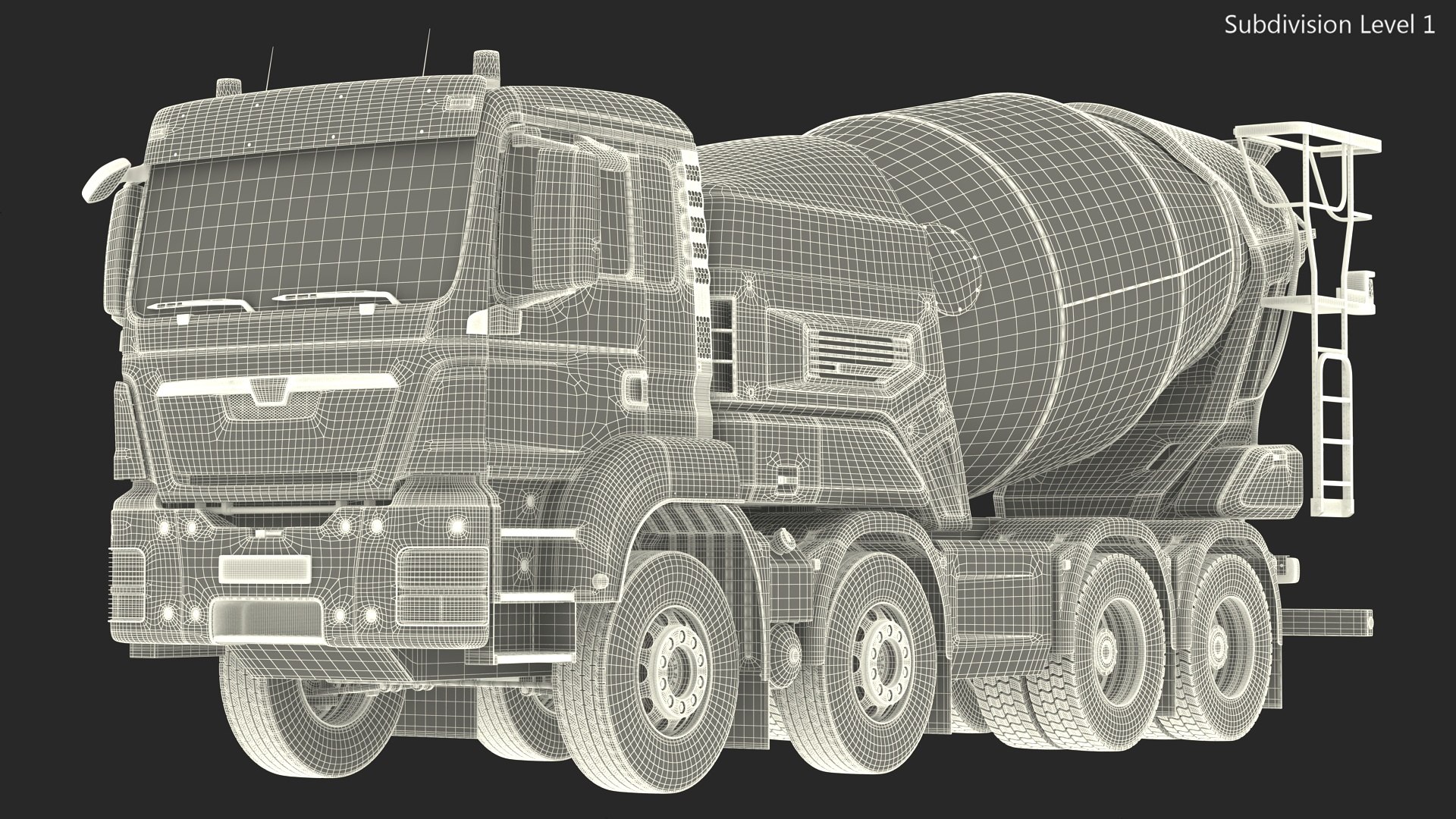 Dirt Electric Hybrid Mixer Simple Interior 3D Model - TurboSquid 2136235