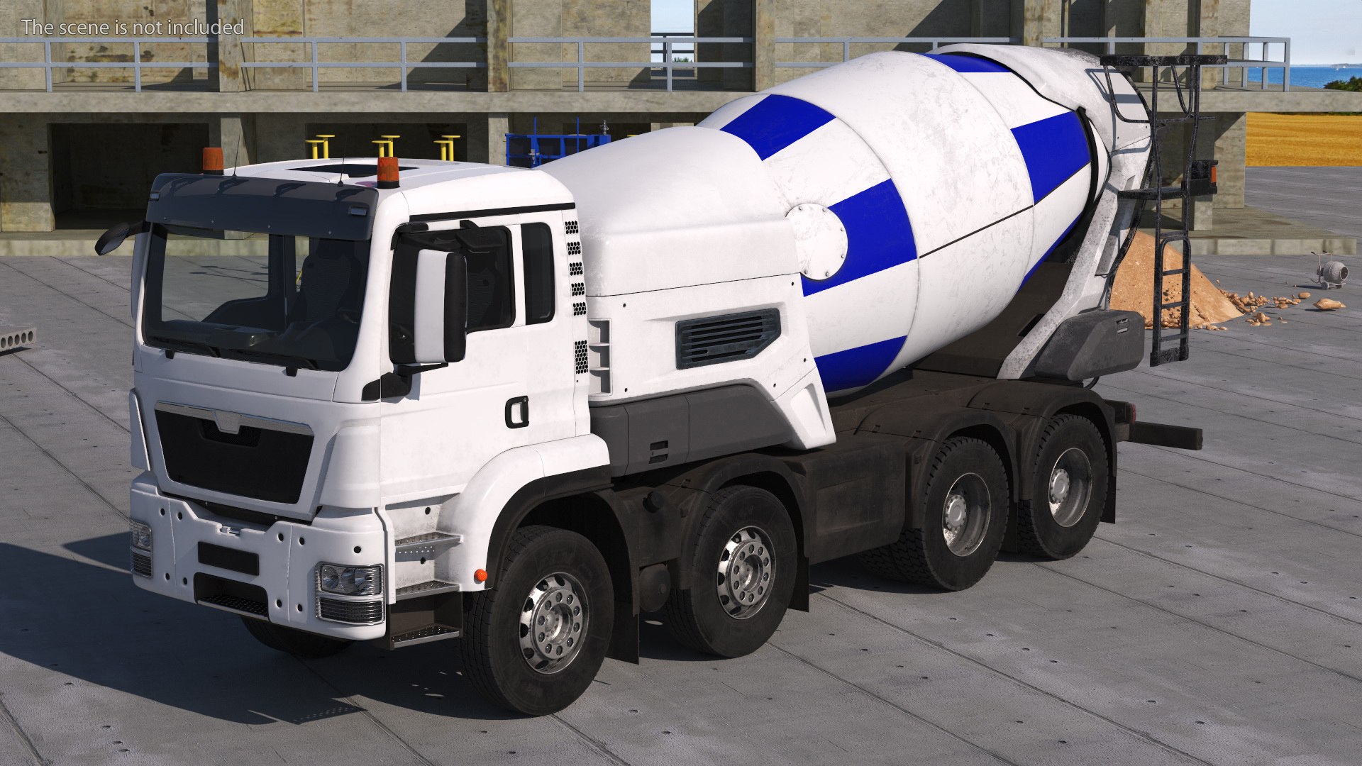 Dirt Electric Hybrid Mixer Simple Interior 3D model - TurboSquid 2136235