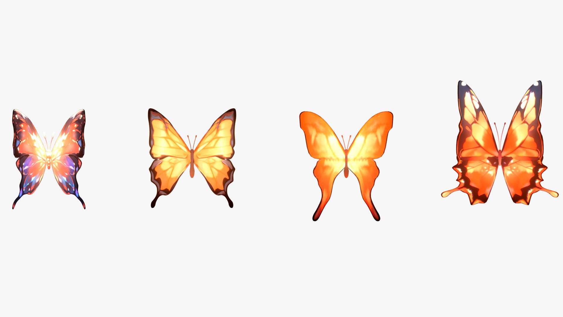 Fantasy Butterfly Anime Style Model - TurboSquid 2101142