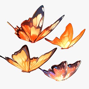 Butterfly Minecraft Rig 3d Model
