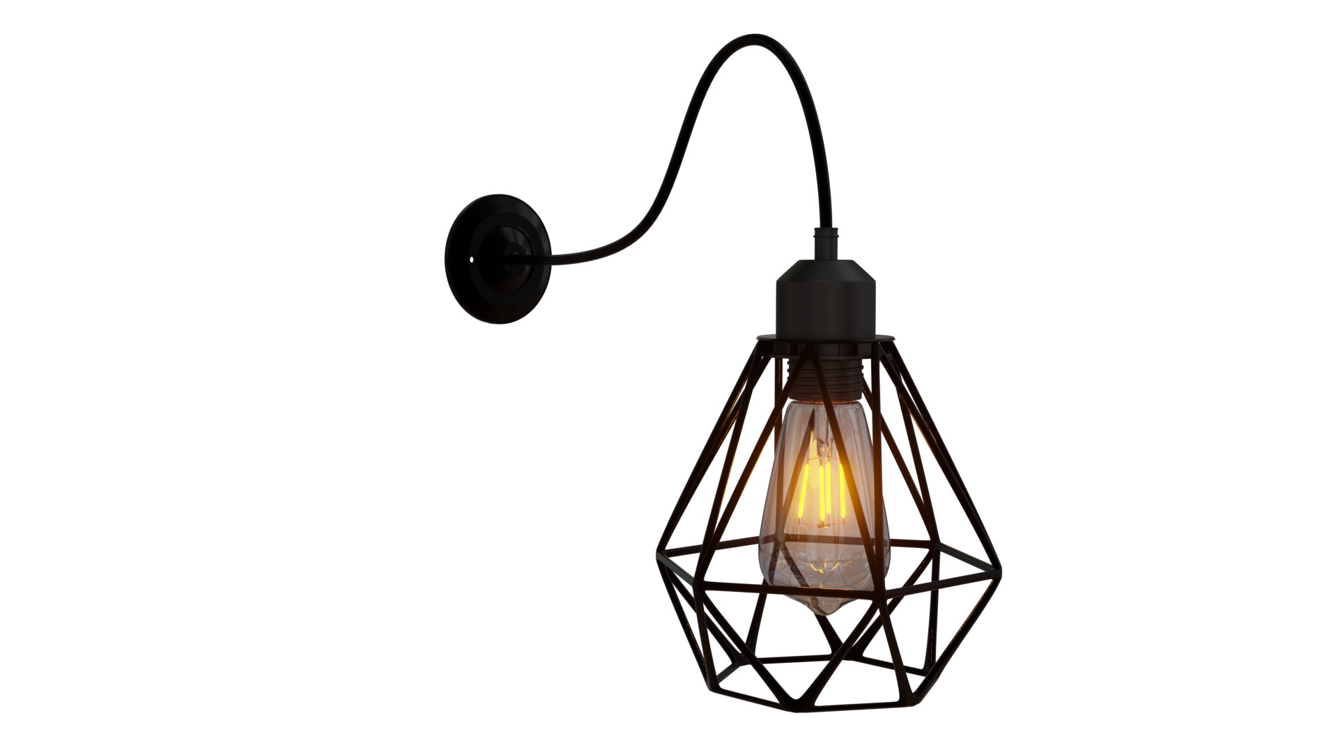Wall Cage Lamp 3D model - TurboSquid 1810861
