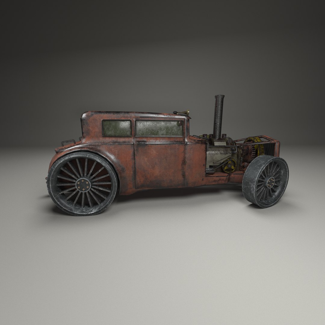 Steampunk Car Model - TurboSquid 1229838