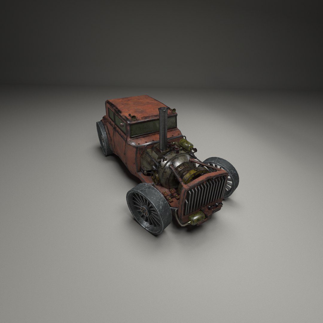 Steampunk Car Model - TurboSquid 1229838